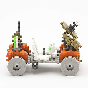 PLUS PLUS - GO! Lunar Rover - 200 Pieces - Model Space Vehicle Building Stem/Steam Toy, Interlocking Mini Puzzle Blocks for Kids