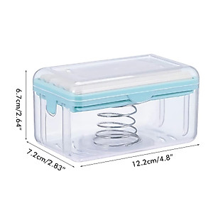 Osuner Multifunctional Bubble Box,Removable Drainers, Dish Foam 2 in 1 Storage Foaming Box,Roller Spring Dish