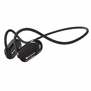 MeloAudio Open-Ear Headphones Bluetooth Earbuds, Running Headphones with Noise Cancellation Mic, Bass Up, Waterproof, Secure Fit, Super Lightweight Wireless Headphones for Gym, Workout, Sports