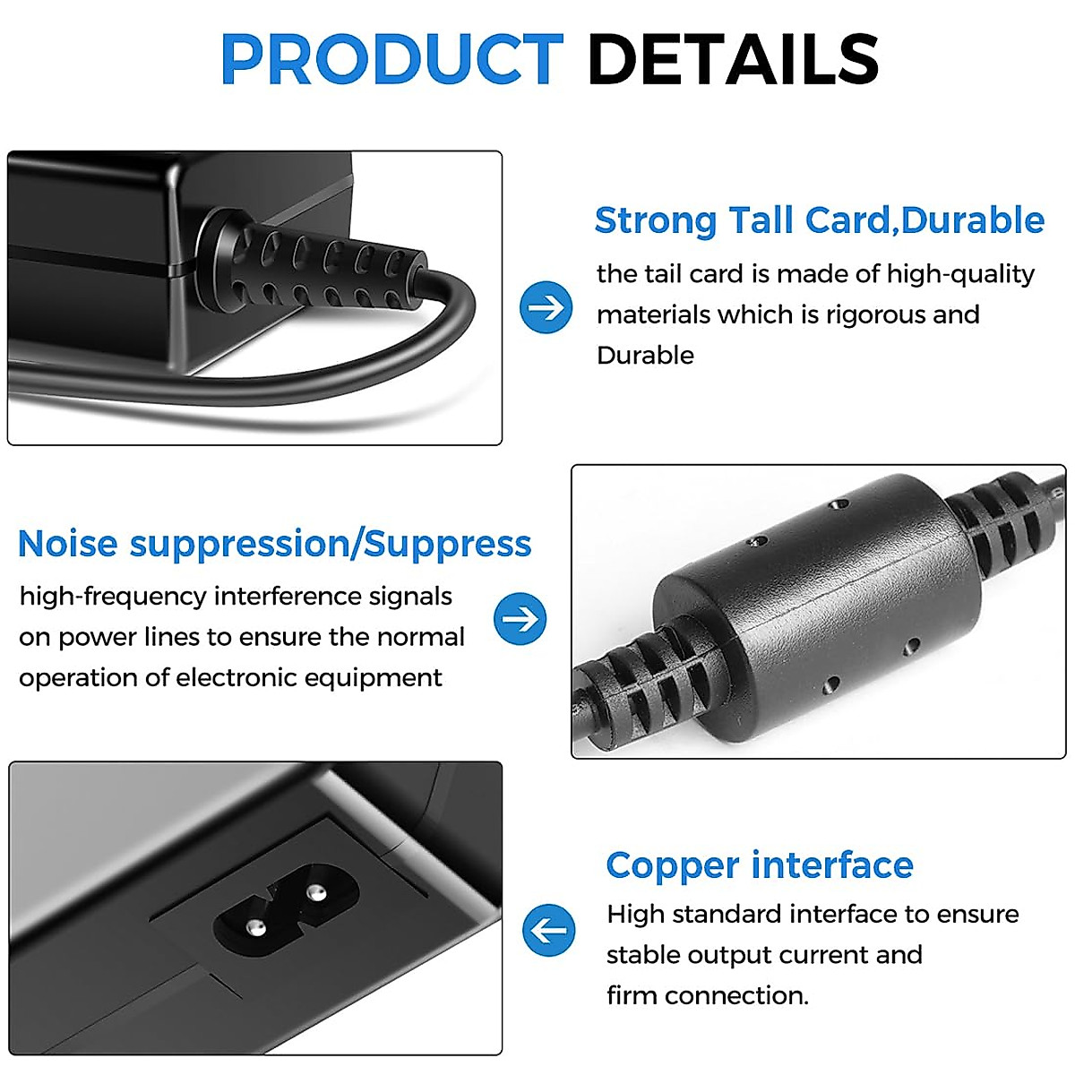 CASIMY 18V AC Adapter Charger Compatible with Superstar Monster Blaster Splashproof Bluetooth Boombox Speaker Pioneer STZ-D10Z-R Steez Type-Z Philips OH-1065A1803500U2 FJ-SW1803500D Power Supply