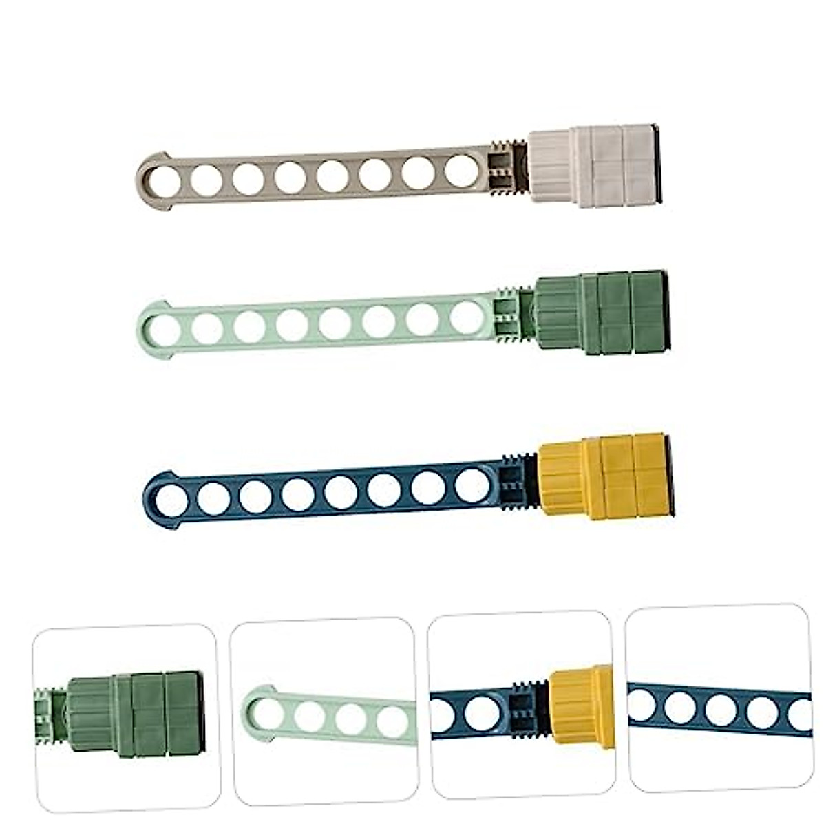 BUGUUYO 3pcs Rotary Clothes Rack Travel Hanger Hanging Racks for Clothes Adjustable Clothes Rack Clothes Hanger Pants Hanger Portable Abs Portable Clothes Racks Clothes Drying Hooks Suit