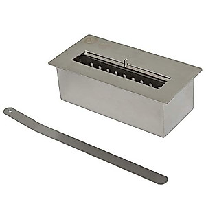 HOMCOM Ethanol Fireplace, 18.5" Tabletop 0.39 Gal Stainless Steel 269 Sq. Ft., Burns up to 3 Hours, Black