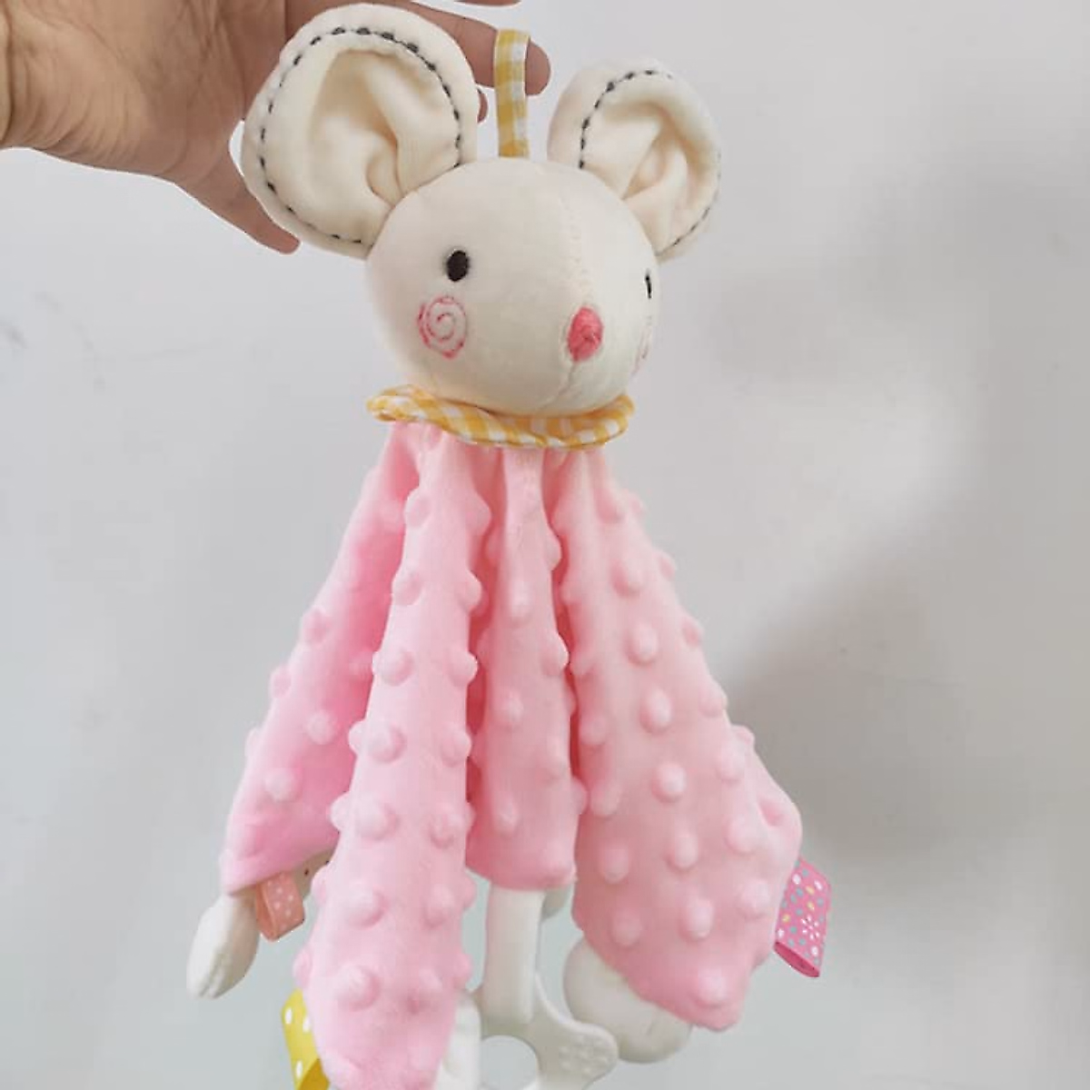 LovesMe - Adorable Lovey Security Blankets for Babies (Pink Mouse)