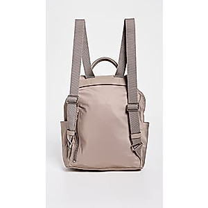 Tory Burch Women's Virginia Flap Backpack, Gray Heron, Grey, One Size