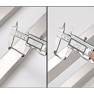 SUCHETA Stainless Steel Square Push Pull Modern Door Handle,Modern Commercial Entrance Modern Door Handle for Shower Sliding Glass/Barn Door/Interior Exterior Door,Easy to Install