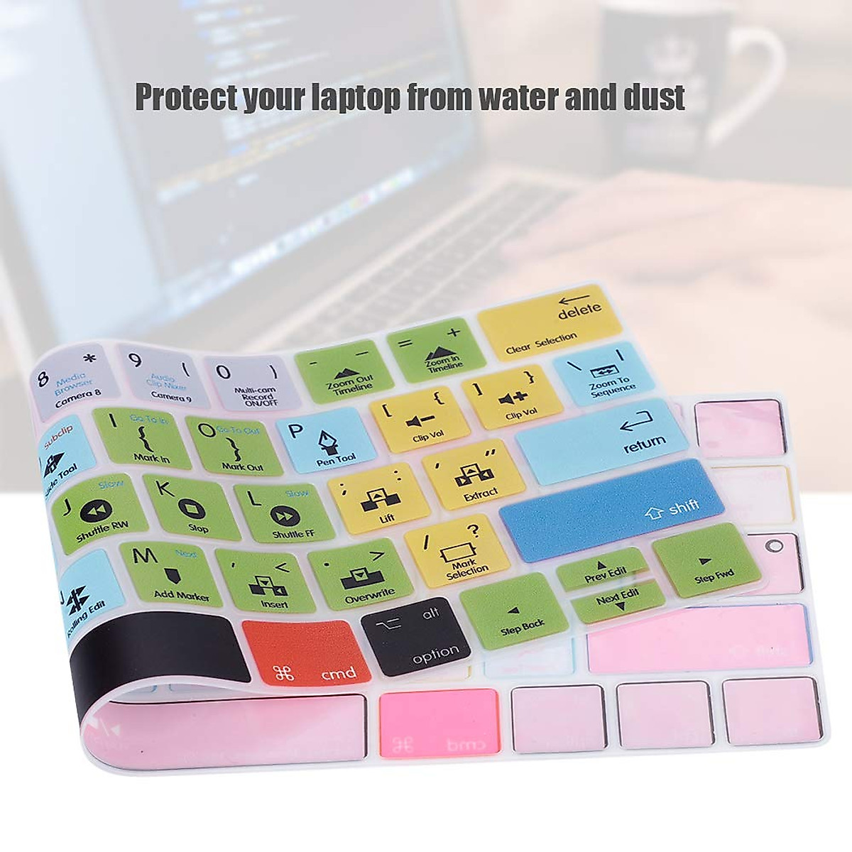 Keyboard Cover 13/15inch Waterproof Dustproof Protective Keyboard Silicone Skin Touch Bar Protector Film For Macbook