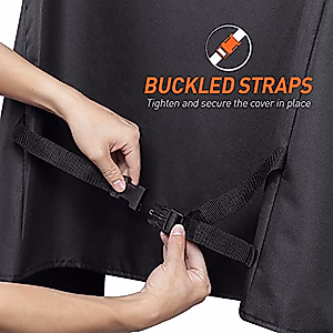 Arcedo Pellet Grill Cover Compatible for Traeger 34, Z Grill 450 600 700, Pit Boss 820, Green Mountain, Waterproof Outdoor Full Length Smoker Cover, Fade Resistant BBQ Cover