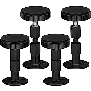 BEDEXUT Adjustable Threaded Headboard Stoppers/Bumper Against Wall, 4 Pack Behind Bed Frame Protector Antishake Tool, Bed Shake Support Stabilizer Device for Anti-Knocking,Banging,Squeaking,Rocking