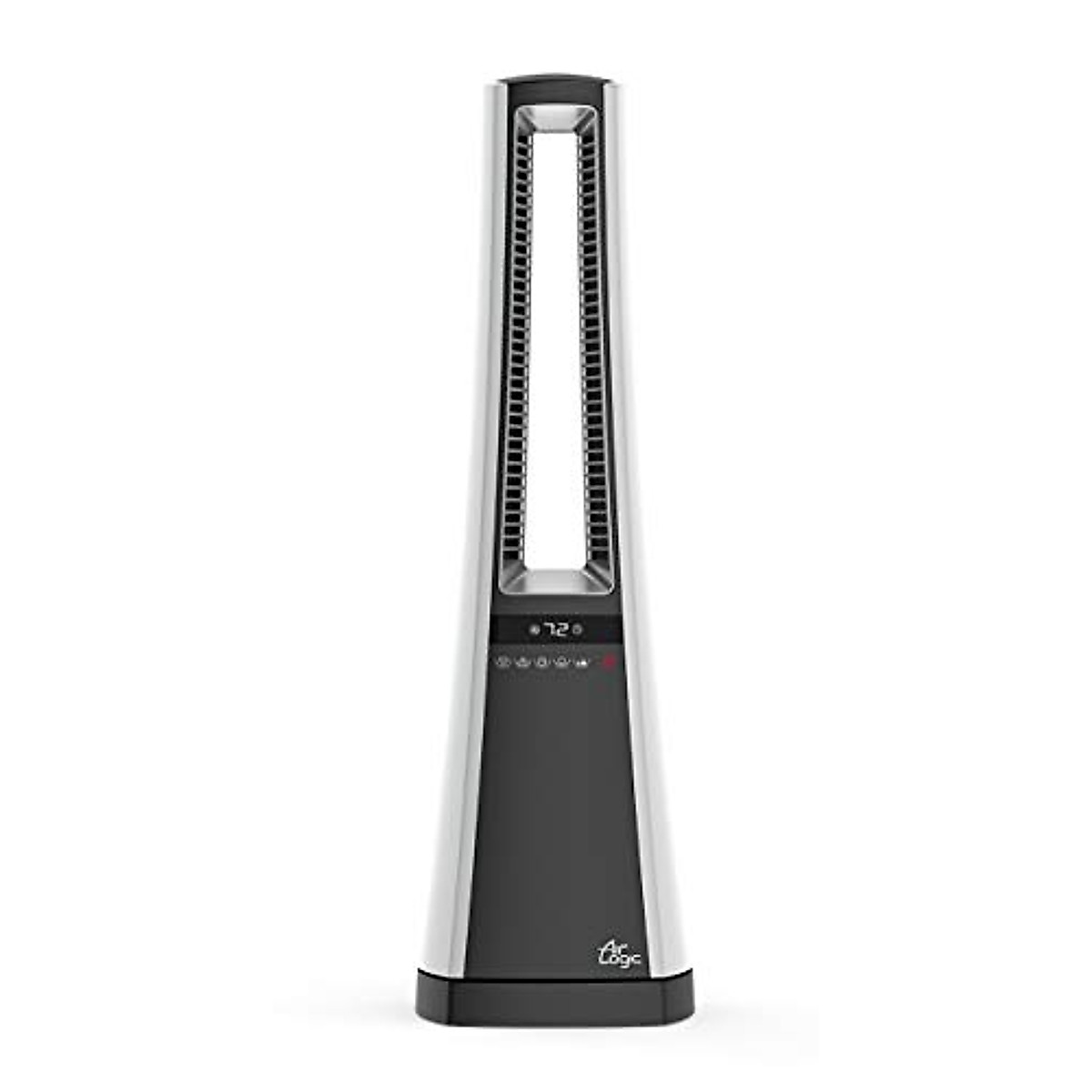 Lasko Oscillating Bladeless Ceramic Tower Space Heater for Home with Enhanced Safety, Adjustable Thermostat, Filter, Timer and Remote Control, 27 Inches, Silver, 1500W, AW300