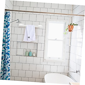 DRESSOOS 1 Set Nail Towel Rack Black Towel Holder Wall Mounted Towel Holder Kitchen Cabinet Holder Simple and Elegant Towel Holder Sticky Hanger Bathroom Shelf Household Space Aluminum