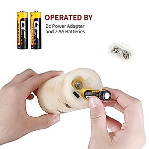 kedtui Flameless Candles Battery Operated Candles with Birch Bark Effect Set of 7 Ivory Real Wax Pillar Dancing LED Flames Candles with 10-Key Remote Control and Cycling 24 Hours Timer…