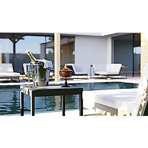 Dusq | 4-in-1 Outdoor Mosquito Torches with Table Top Stands and Deck Mounts and Metal Poles | Great For Tiki Parties | Use with Regular or Citronella Torch Oil (4-Pack, Copper)