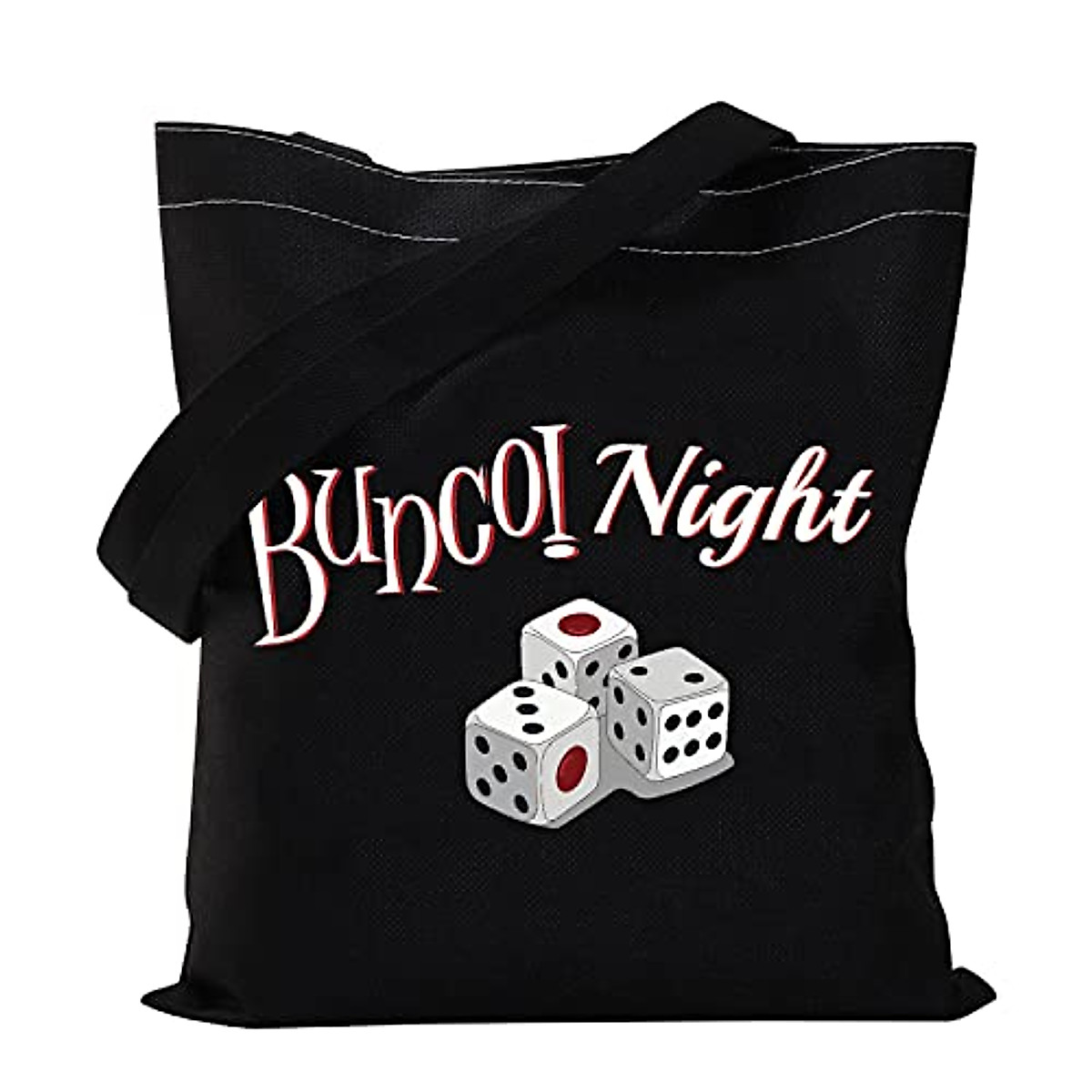 VAMSII Girls Night Out Bunco Party Tote Bag Dice Game Bunco Night Accessory Bag Bunco Game Lovers Players Gifts (Tote)