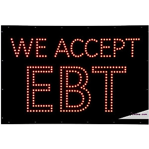 yisi Bar Neon Light Sign Led Ebt Atm For Business, Super Bright Led Open For Atm Electric Advertising Display For Atm Storefront Window Decor. Lamp Neon Like Signs Wall