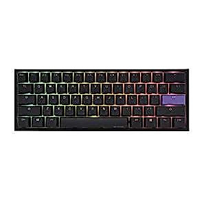 Ducky One 2 Mini RGB LED 60% Double Shot PBT Mechanical Keyboard (Cherry MX Silver)