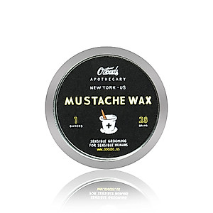 O'Douds Mustache Wax for Men - Daily Natural Mustache Styling Wax - Vegan - Firm Hold & Natural Shine with Forest Scent (1oz.)