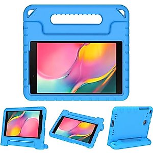 LTROP for Samsung Galaxy Tab A 8.0 Case 2019 SM-T290/T295, Tab A 8.0 2019 Case for Kids, Shockproof Light Weight Handle Stand Galaxy Tab A 8.0 inch 2019 Kids Case Without S Pen - Blue