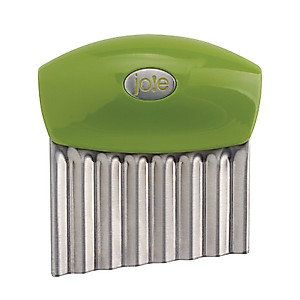 Joie Crinkle Cutter Kitchen Knife for Vegetables, Stainless Steel Blade, Colors May Vary