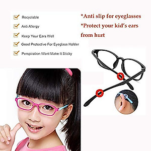 MOLDERP Glasses Ear Grip - Eyeglasses Temple Tip Sleeve Retainer,Anti-Slip Comfort Glasses Retainers For Spectacle, 12 Pairs (Clear1)