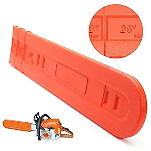 Chainsaw Scabbard Plastic Durable Chainsaw Bar & Chain Protective Cover Protect Scabbard Universal 20'' 2PCS