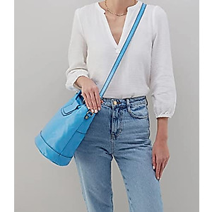HOBO Sheila Leather Bucket Bag Tranquil Blue