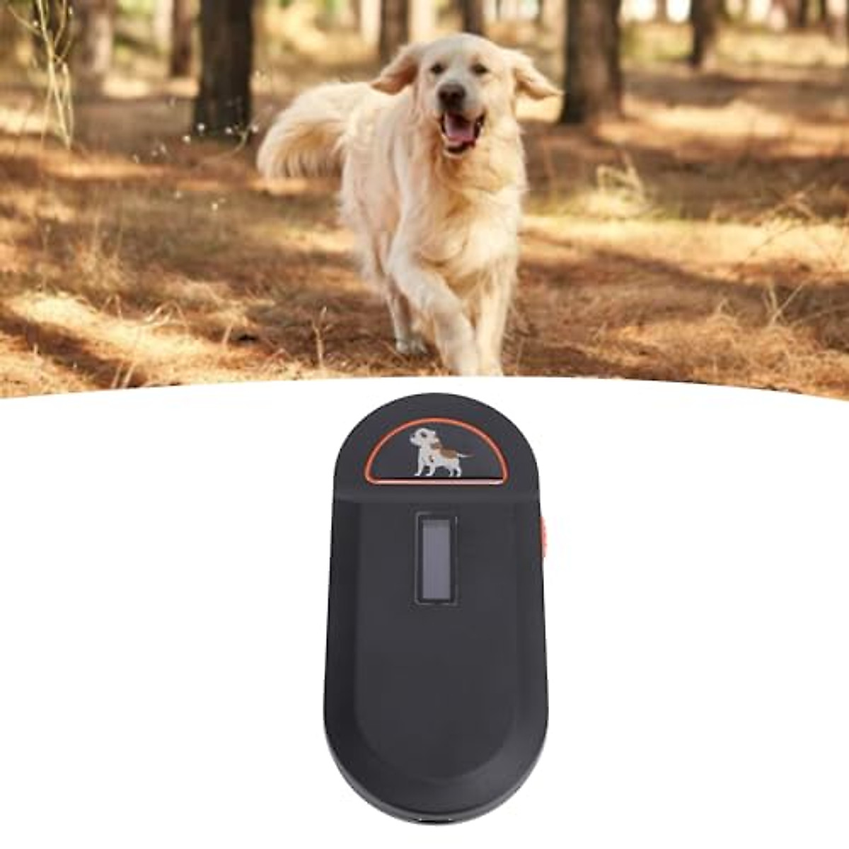 Pet Microchip Reader, FDX Animal Universal Microchip Tag Reader Scanner, 128 Data Storage, Pet Microchip Scanner, 800mah Rechargeable Microchip Scanner (Black)
