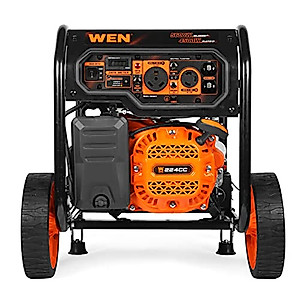 WEN 5600-Watt Portable Generator, Electric Start, 224cc, Transfer-Switch and RV-Ready with CO Shutdown Sensor (GN5602X)