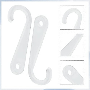 500Pcs 1 3/4 Inch Sock Display Hooks for Socks and Hat, Plastic J Hooks for Socks Retail Display Hanger(Clear)