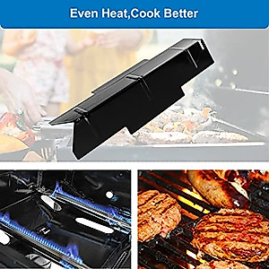 Uniflasy Grill Replacement Parts Kit for Dyna-Glo DGF350CSP DGF350CSP-D 2-Burner Open Cart Propane Gas Grill Stainless Steel Heat Plate Shield and Grill Burner