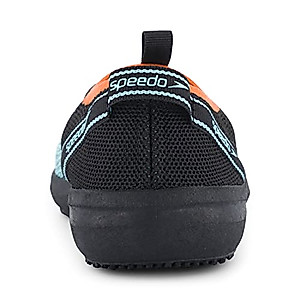 Speedo Womens Surfknit Pro Water Shoe, Black/Aqua Splash, 9 US