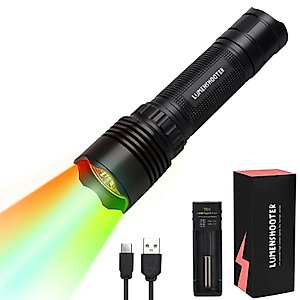 LUMENSHOOTER B2 Blood Tracking Light, Powerful Hunting Flashlight for Nighttime Deer Or Elk Blood Trail Tracking