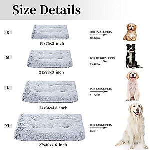 Sycoodeal Dog Bed Mat for Medium & Large Dogs (Grey)