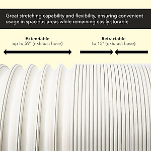 Whynter ARC-EH-Type-L 5.9" Diameter Intake/Exhaust Hose for Portable Air Conditioner