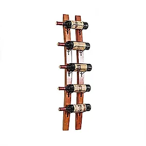 Stylish Simplicity Wooden Wine Rack Wallmounted Wine Glass Holder, PIBM
