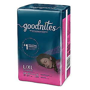 Goodnites, Girls Bedwetting Underwear, L/XL, 11 Ct