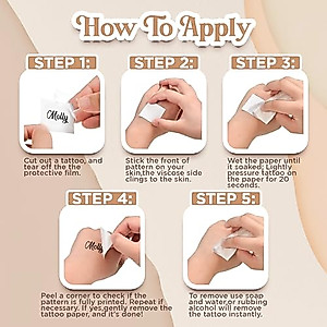 Custom Temporary Tattoo - Temporary Tattoos for Gifting - Make Your Own Temporary Tattoos - Tattoo Stickers for Men & Women