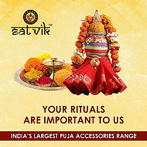 Satvik Brass 4 Pc Bhog Thali Set for Laddu Gopal with Glass, Bowl and Pooja Spoon for Home and Temple Kanha Ji Bhog Plate Set (Large)