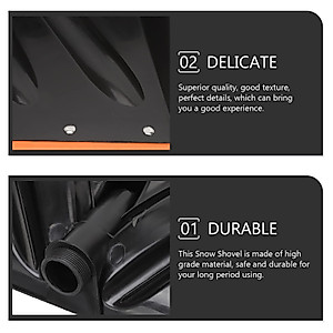 Happyyami Snow Shovel Plastic Heavy Duty Gardening Shovel Head Snow Shovel Head Replacement Portable Snow Remover Firefighting Shovel for Car Driveway House