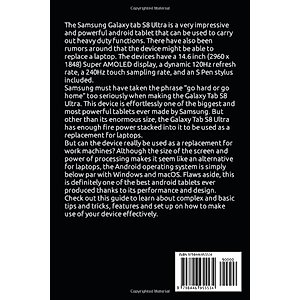 A Simplified Samsung Galaxy Tab S8 Ultra Users Manual For Seniors (Elderly): A No-Fluff Complete Samsung Galaxy Tab S8, Tab S8 Plus and Tab S8 Ultra User Guide with Several Tips and Tricks