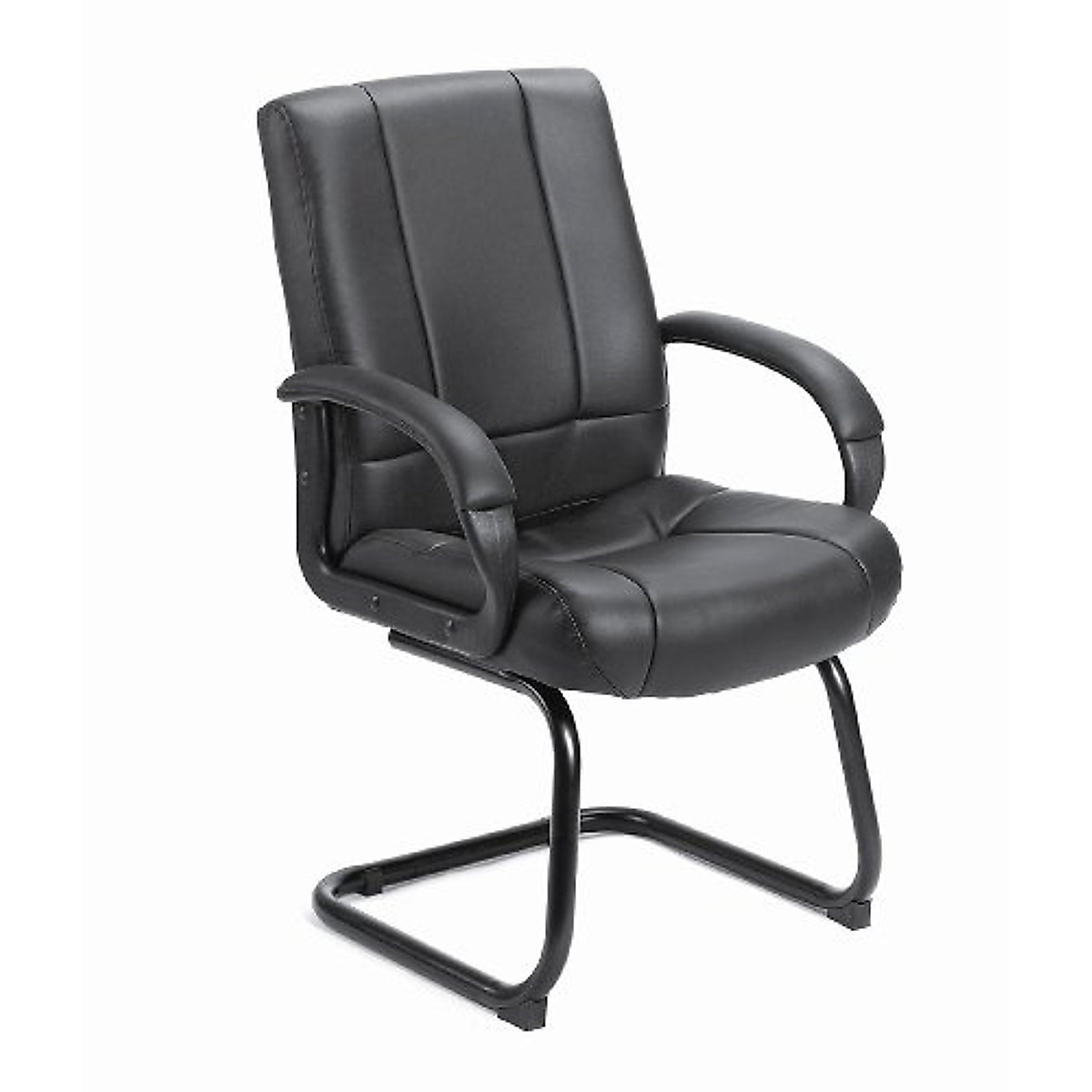 Boss Office Products Coressoft Mid Back Guest Chair in Black