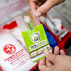 Tick Remover Card - Wallet Sized Tick Removal Tool with Free Tick ID Card & Testing Information - for People, Dogs, Cats (1 Pack)