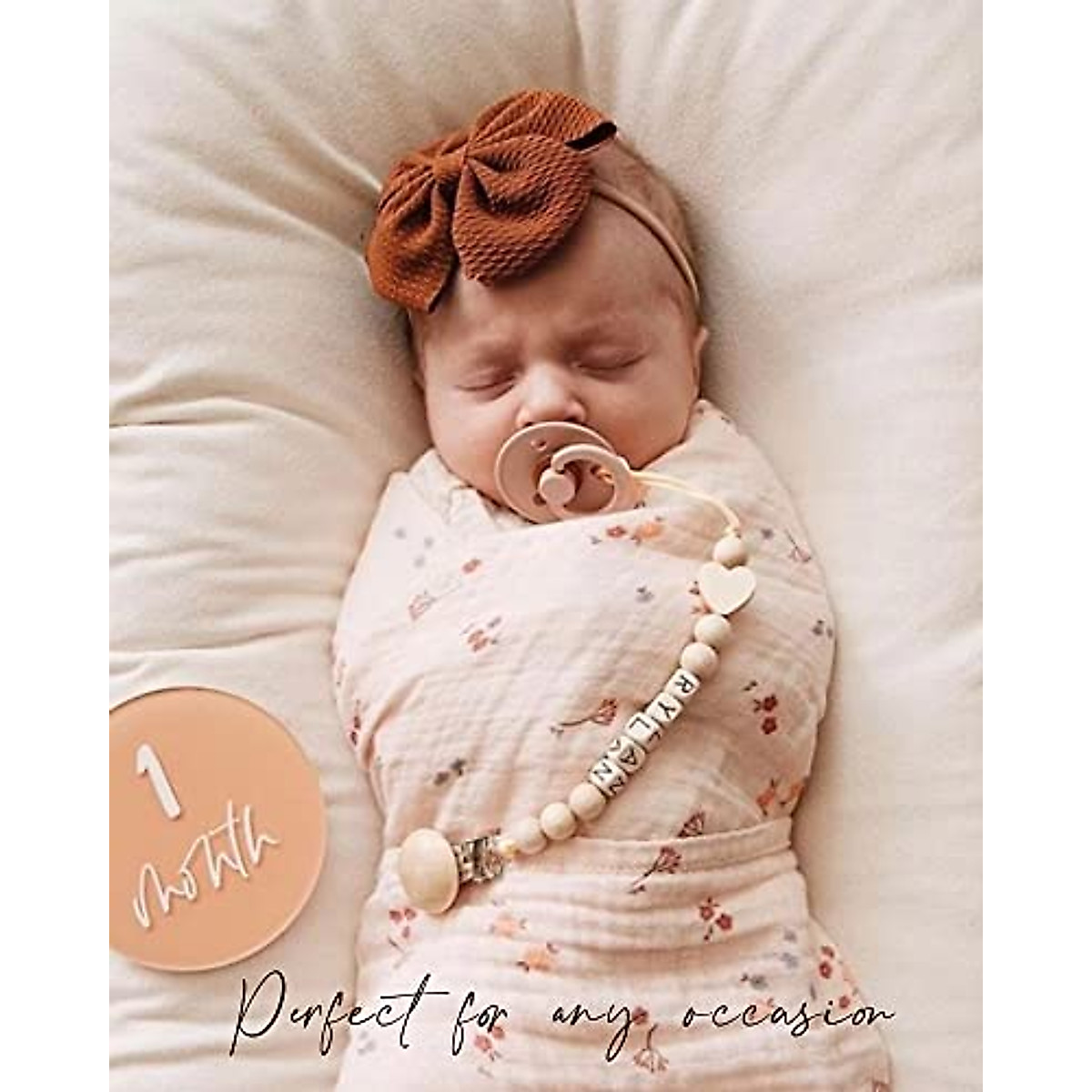 jollybows 40pcs Baby Girls Hair Bows Headband Nylon Hair Band Elastic Hair Accessories for Kids Infants Toddlers