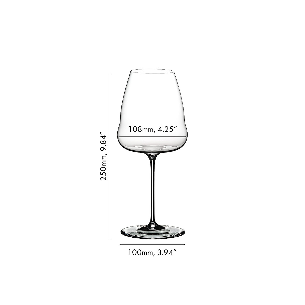 Riedel 1234/28 Winewings Champagne Wine Glass, Single Stem, Clear, 26.17 fluid ounces