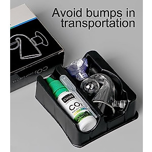 Clscea Aquarium CO2 Drop Checker CO2 Indicator (Glass Checker+15ml)