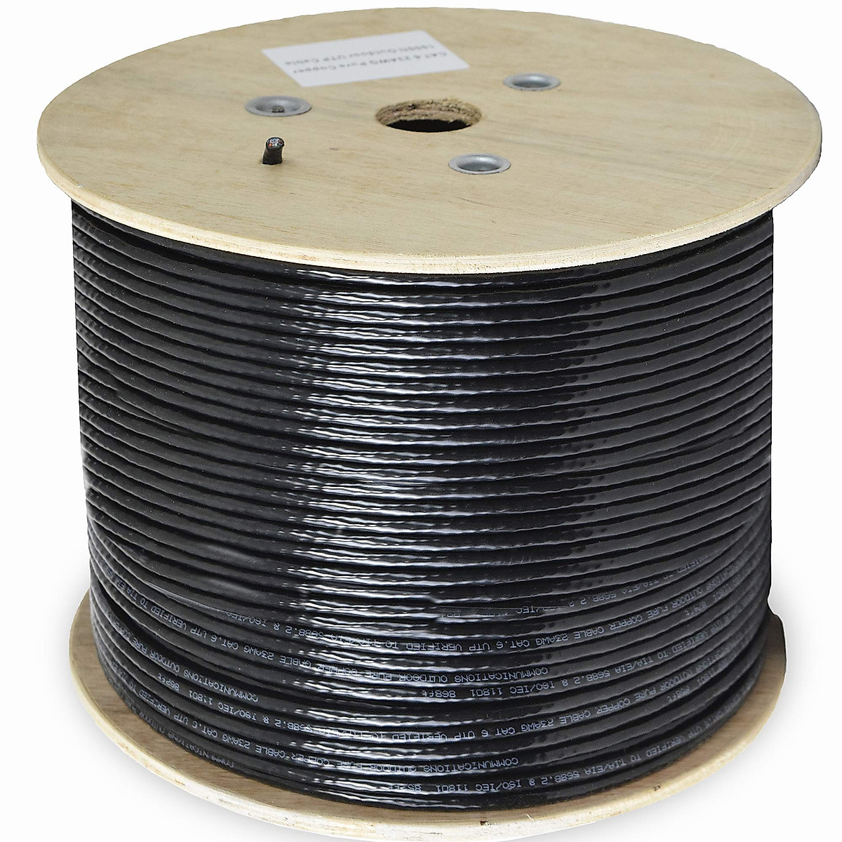 VIVO Black 500ft Bulk Cat6, Full Copper Ethernet Cable, 23 AWG, Cat-6 Wire, Waterproof, Outdoor, Direct Burial CABLE-V014