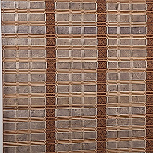 Decorative Openwork Design 4-Panel Bamboo & Black Wood Framed Folding Screen/Freestanding Room Divider - MyGift®