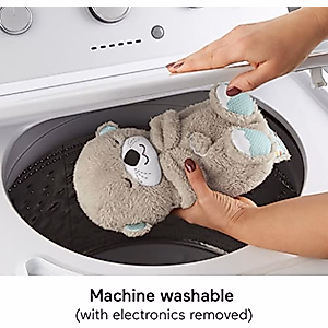 Fisher-Price Soothe 'n Snuggle Otter, Portable Plush Soother with Music, Sounds, Lights and Breathing Motion