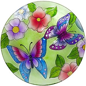 Alpine Corporation KPP612T-18 Birdbath Bowl Topper, Multicolor