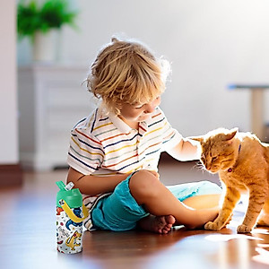 AGH 12 oz Kids Sublimation Tumbler Blanks Skinny Straight Kids Water Bottle Stainless Steel Insulated Kids Tumbler 5 Pack