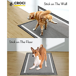 CROCI Charcoal Puppy Pads 28x34in Extra Large Dog Pads, Odor-Control Dog Pee Pads, Leak-Proof Quick-Dry Dog Training Pads, Disposable (40 Counts)